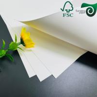 China 325gsm FSC Uniform White Coated Kraft Back Paper  Ideal For Premium Bread Packaging for sale
