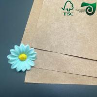 China FSC Certified 50gsm One Side Glossy Food Grade MG Brown Kraft Paper  Wrapping  Packaging for sale