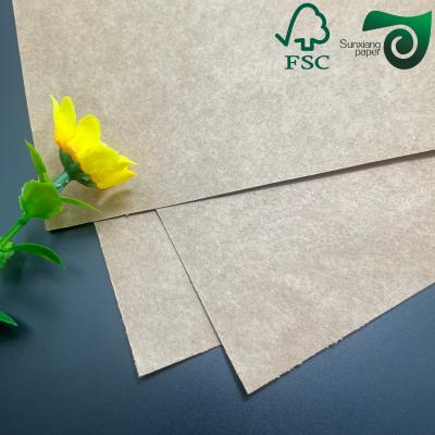 China FSC High Wet Strength Brown Kraft Paper Rolls For Cooling Pads  70gsm 100gsm for sale