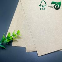 China FSC Certified Brown Single Side MG Coated Ribbed Kraft Paper Food Grade For Bread Bags for sale