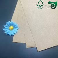 China 80g Natural Brown Wet Strength Packaging Kraft Wrapping Board FSC Kraft Liner Paper for sale