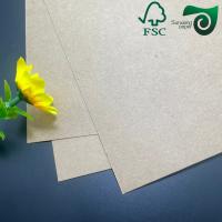 China 80g Natural Brown Wet Strength Packaging Kraft Wrapping Board FSC Kraft Liner Paper for sale