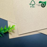 China FSC Certified Uncoated Unbleached Recycled Pulp Kraft Liner Paper  230gsm 250gsm 300gsm for sale