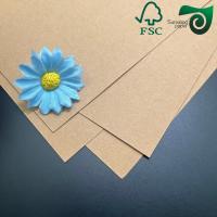 China FSC Certified 250gsm Virgin Reddish Brown Kraft Wrapping Paper Rolls  For Custom Wrapping Boxes for sale