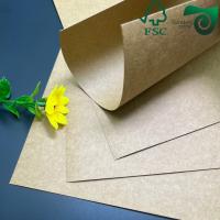 China FSC Certified 200gsm 450gsm Brown Kraft Paper Fold Resistant For Calendar   Desk Calendar Making for sale