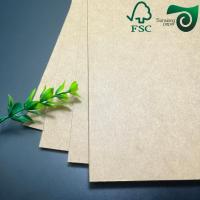 China FSC 250gsm 350gsm Food Grade Brown Kraft Board  For Fruit Vegetable Fresh Produce Packaging for sale