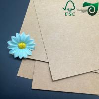 China FSC 250gsm 350gsm Food Grade Brown Kraft Board  For Fruit Vegetable Fresh Produce Packaging for sale