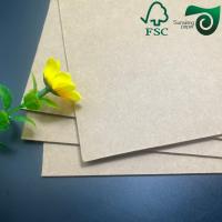 China FSC 250gsm 350gsm Food Grade Brown Kraft Board  For Fruit Vegetable Fresh Produce Packaging for sale