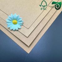 China FSC 300gsm Food Safe Brown Kraft Cardboard For Lunch Box  Food Grade Packaging for sale