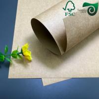 China FSC 270gsm 450gsm Brown Kraft Paper PE Laminated Cardboard Trays For Food Containers for sale