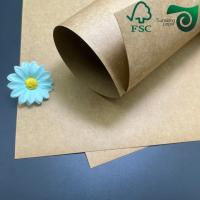 China FSC 250gsm 350gsm Uncoated Brown Virgin Kraft Paper For Packaging Boxes for sale