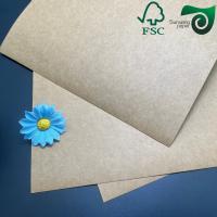 China FSC 250gsm 350gsm Uncoated Brown Virgin Kraft Paper For Packaging Boxes for sale