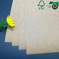 China 250gsm 350gsm Uncoated Brown Virgin Kraft Paper Packaging Grade  For Food Packaging for sale