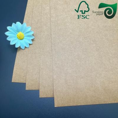 China FSC 300gsm Food Safe Brown Kraft Cardboard For Lunch Box  Food Grade Packaging for sale