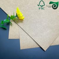 China 250gsm 350gsm Uncoated Brown Virgin Kraft Paper Packaging Grade  For Food Packaging for sale