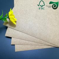 China FSC Certified 350gsm 400gsm Food Safe Brown Kraft Cardboard Lunch Box Packaging Material for sale