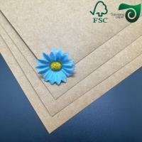 China 250gsm 350gsm Uncoated Brown Virgin Kraft Paper Packaging Grade  For Food Packaging for sale