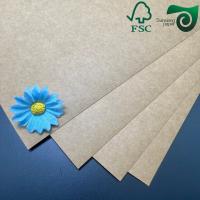 China FSC 70cm 100cm 200gsm 400gsm Brown Kraft Board For Box Food Packaging for sale