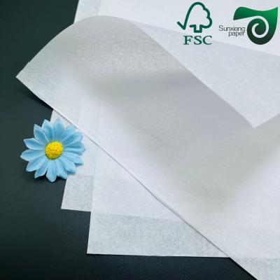 China FSC Certified Greaseproof 40g Food Grade Sandwichs Hamburger Deli Wax Wrap Paper Print Ready for sale