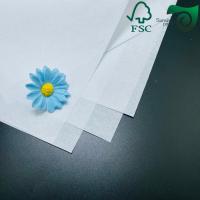 China FSC 15gsm 17gsm 86cm 90cm Width White Translucent Tissue Paper Roll For Fruit Food Wrapping Paper for sale