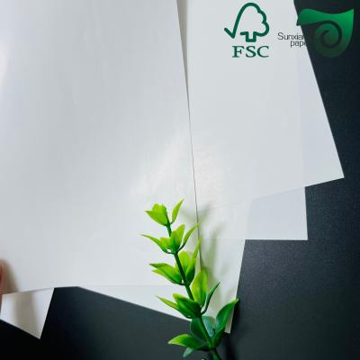 China FSC 80gsm 90gsm Super White Gloss Mirror Cast Coated Paper For Sticker 20 30 Inches for sale
