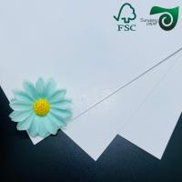 China FSC300gsm C1S Premium White Cardboard Sheets For Packets 700mm 1000mm for sale
