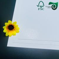 China FSC300gsm C1S Premium White Cardboard Sheets For Packets 700mm 1000mm for sale