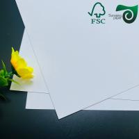China FSC Certified 1mm Grey Cored Dual Sided White Cardstock  Matte Finish for sale