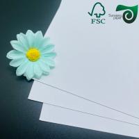 China 1mm Grey Cored Dual Sided White Cardstock Matte Surface Superior Ink Absorption for sale