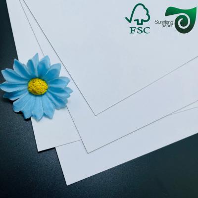 China 1mm Grey Cored Dual Sided White Cardstock Matte Surface Superior Ink Absorption for sale