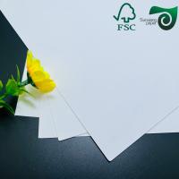 China FSC Double Side White Duplex Board Sheets 0.45mm 3mm Thick For Outer Packaging for sale