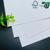 China FSC Glossy Surface 1mm 1.5mm Thick White Back Duplex Board Grey Core 102cm 72cm for sale