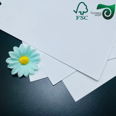 China FSC 300gsm 350gsm Smooth Clay Coated Duplex Board White Top Grey Back Duplex Board for sale