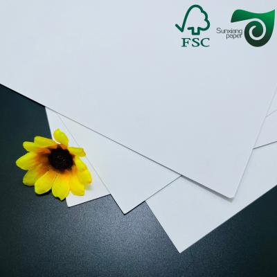 China FSC Certified Double Sided Coated White Board White Core  Grey Core Options 800gsm for sale