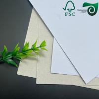 China 350gsm Grey Back White Board High Stiffness Box Board Duplex Board Grey Back for sale