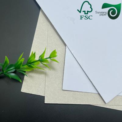 China 350gsm Grey Back White Board High Stiffness Box Board Duplex Board Grey Back for sale
