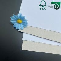 China 450gsm C1S Coated Grey Back Duplex Board Jumbo Roll 1300mm Width For Shoe Box  Carton Packaging Printing for sale