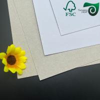 China FSC 200gsm 450gsm C1S Grey Back Duplex Board Jumbo Roll 1300mm Width Custom Carton Paper for sale