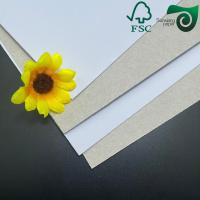 China Glossy One Side White Coated Duplex Board 200gsm To 450gsm Grey Back Packaging Grade for sale