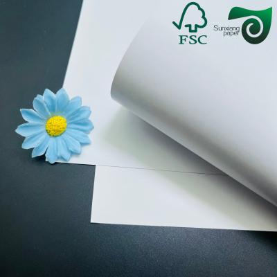 China Recyclable White C2S Coated Paper FSC Highly Polished Finish 300gsm 350gsm for sale