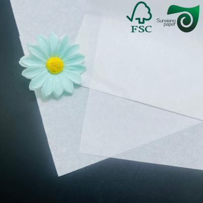 China FSC Certified 55gsm  Silicone Coated Greaseproof Baking Paper Brown White Food-Grade for sale