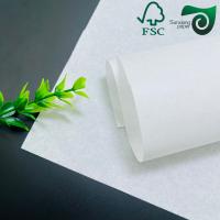 China FSC Grade 3 Food Safe White Greaseproof Paper Rolls 35gsm 40gsm For Food Wrapping for sale