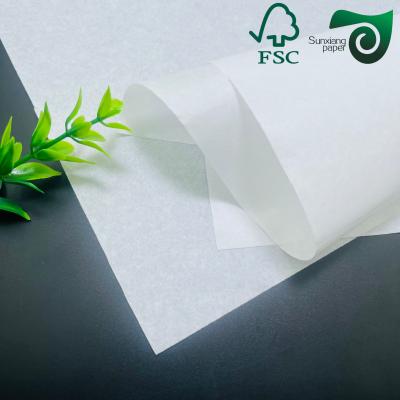 China FSC Certified 24gsm 28gsm Recyclable White Packaging Paper For Drinks Straws Cutlery for sale