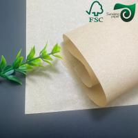 China FSC 50gsm One Side Glossy MG Brown Kraft Paper Food Grade Wrapping Packaging Solution for sale