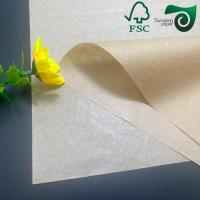 China FSC 45gsm One Side Glossy MG Brown Kraft Paper Food Grade Wrapping Packaging Solution for sale