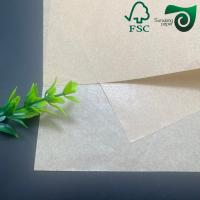China FSC 55gsm One Side Glossy MG Brown Kraft Paper Food Grade Wrapping Packaging Solution for sale