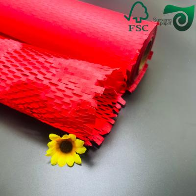 China FSC 80gsm Eco Friendly Honeycomb Paper Packaging Shockproof Cushion Pad For E Commerce for sale