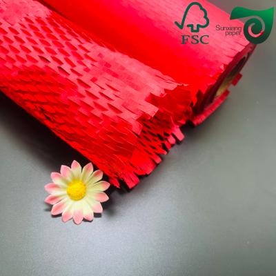 China FSC 80gsm Honeycomb Shockproof Cushion Paper For E Commerce Packaging for sale