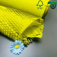 China FSC Certified 80gsm Brown Honeycomb Paper Wrap Eco Cushion For E Commerce Fragile Items for sale