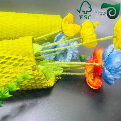China FSC Certified Eco Friendly Honeycomb Paper Packaging Shockproof Cushion Pad For E Commerce for sale